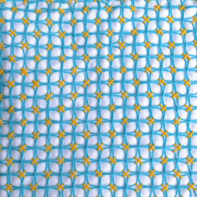 Kuguri-sashi (Weave Under Threads Sashiko) - A Threaded Needle
