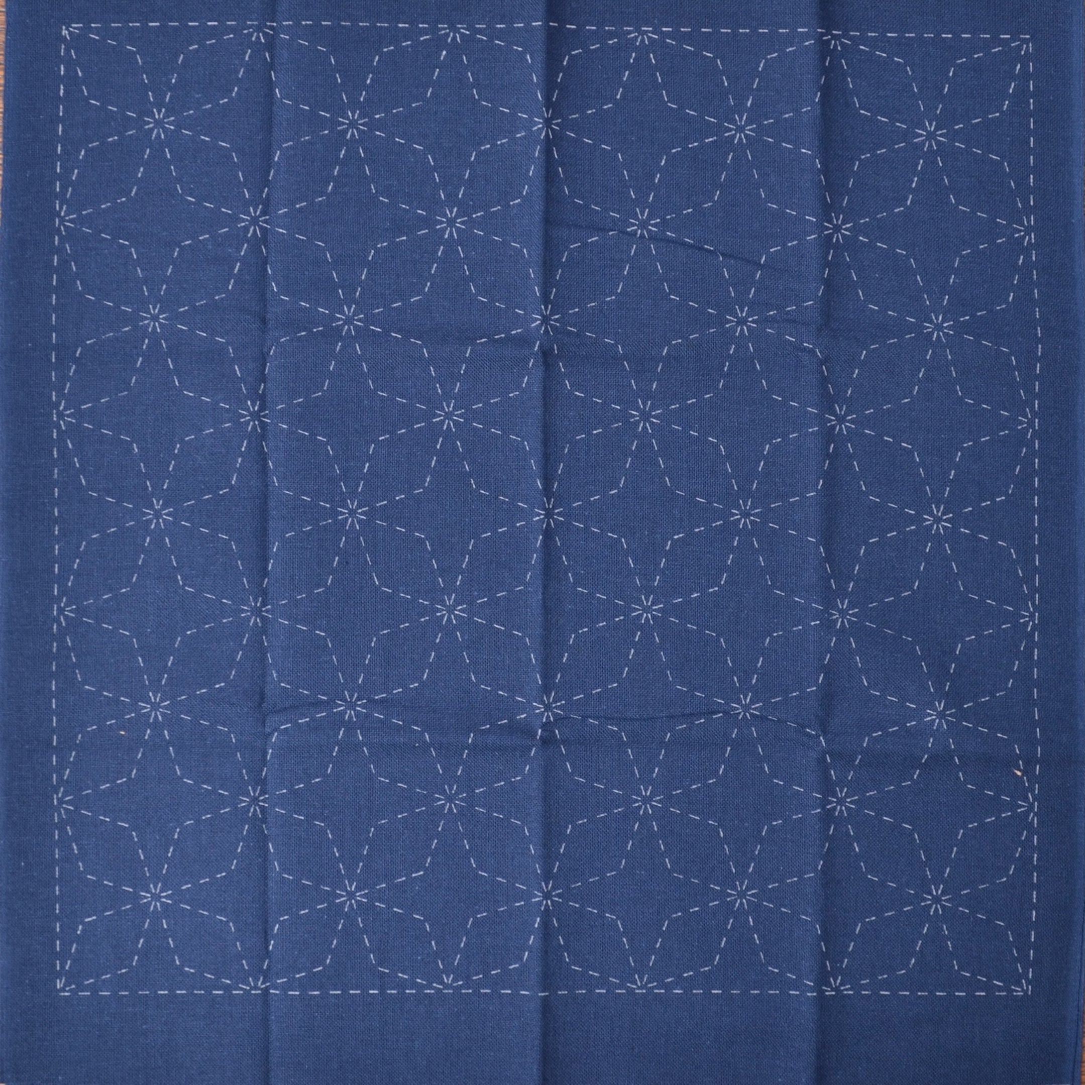 Traditional Sashiko Design "Kaku Shippo" - A Threaded Needle