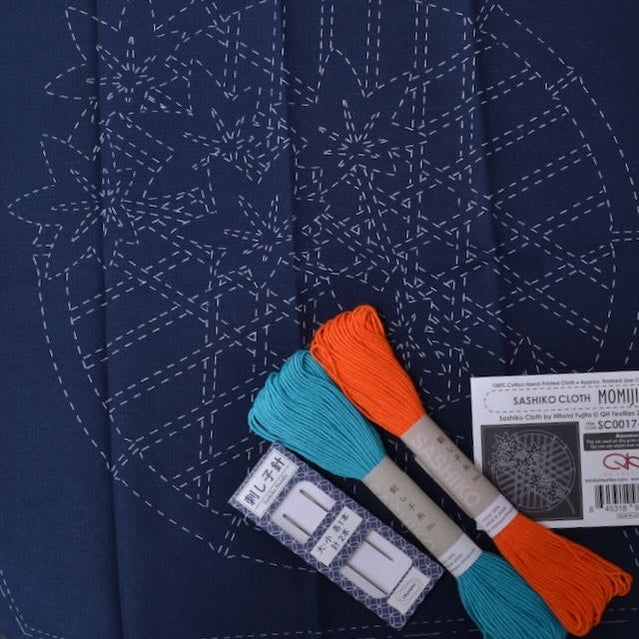 Sashiko Beginner Kits Small Projects & Books - A Threaded Needle