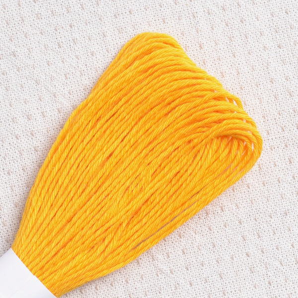 Yellow, Orange, Brown Threads - A Threaded Needle