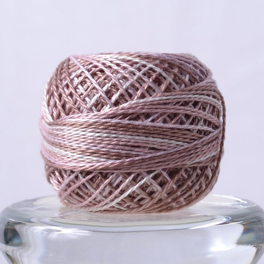 Valdani Variegated Hand Dyed Perle Cotton Thread, O575, Sweet Violets ...