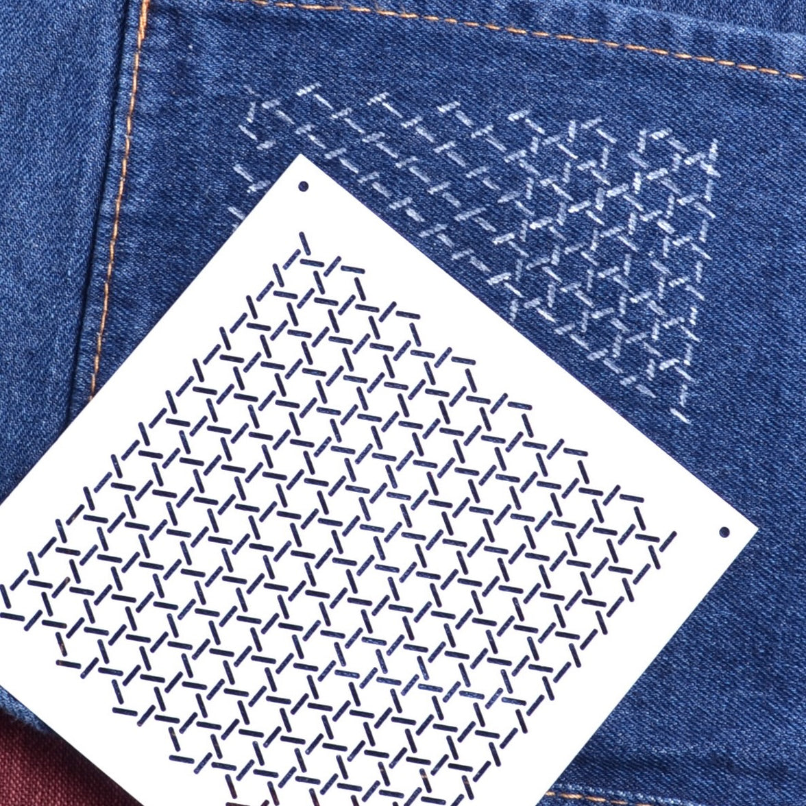 Sashiko / Boro Stencils - A Threaded Needle