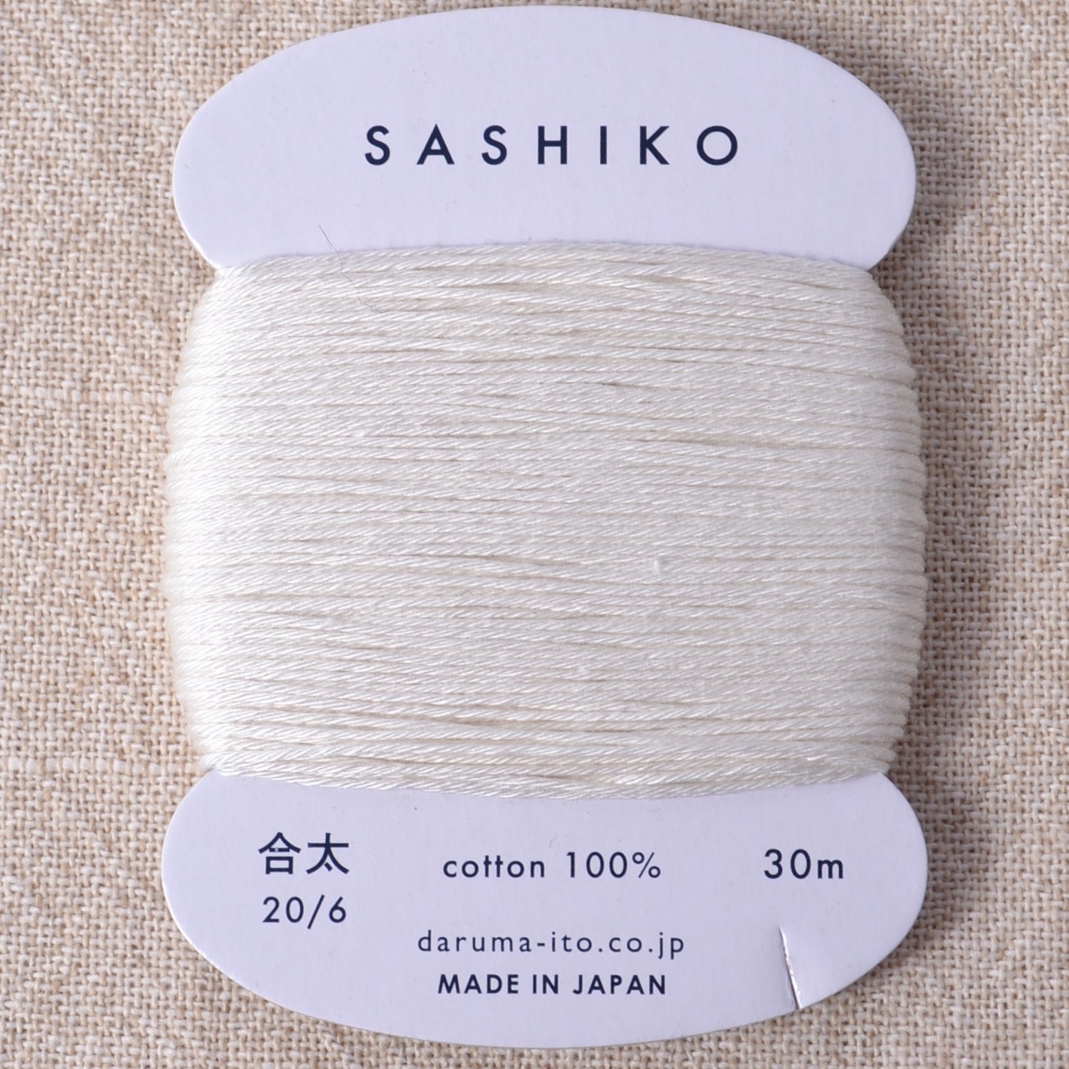 Sashiko Threads: White, Off-white, Grey, Brown & Black - A Threaded Needle