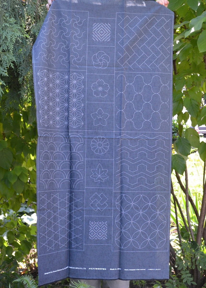 Sashiko Preprinted Panels - A Threaded Needle
