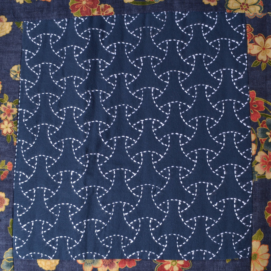 Moyo-sashi (Continuous Line Sashiko) - A Threaded Needle