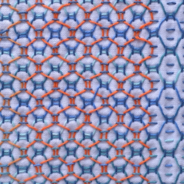 Kuguri-sashi (Weave Under Threads Sashiko) - A Threaded Needle