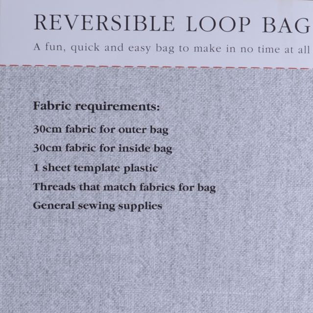 Reversible Loop Bag Pattern - A Threaded Needle