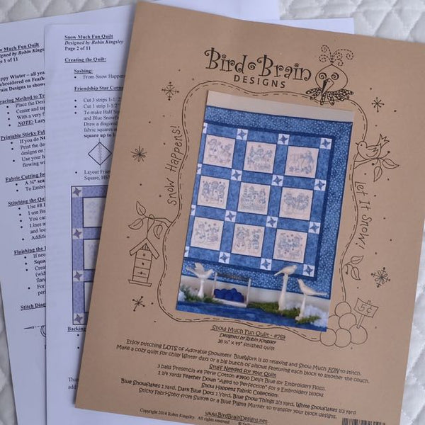 Snow Much Fun Quilt Pattern - A Threaded Needle