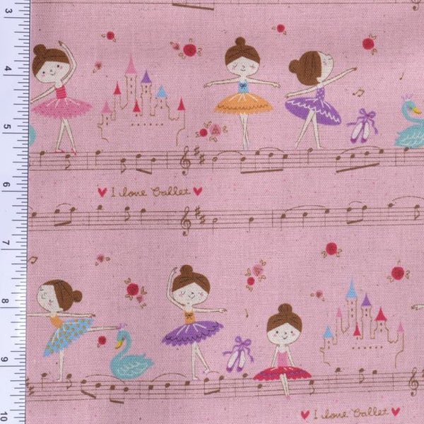 I Love Ballet Fabric - A Threaded Needle