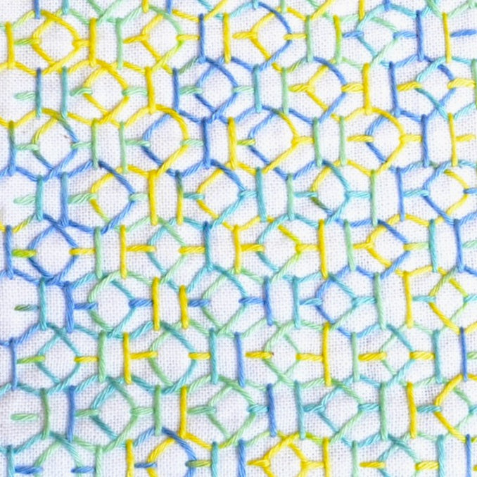 Kuguri-sashi (Weave Under Threads Sashiko) - A Threaded Needle