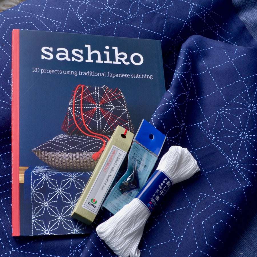 Sashiko Beginner Kits Small Projects & Books - A Threaded Needle