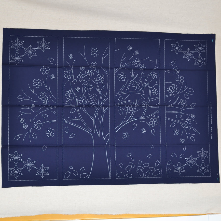 Sashiko Preprinted Panels - A Threaded Needle