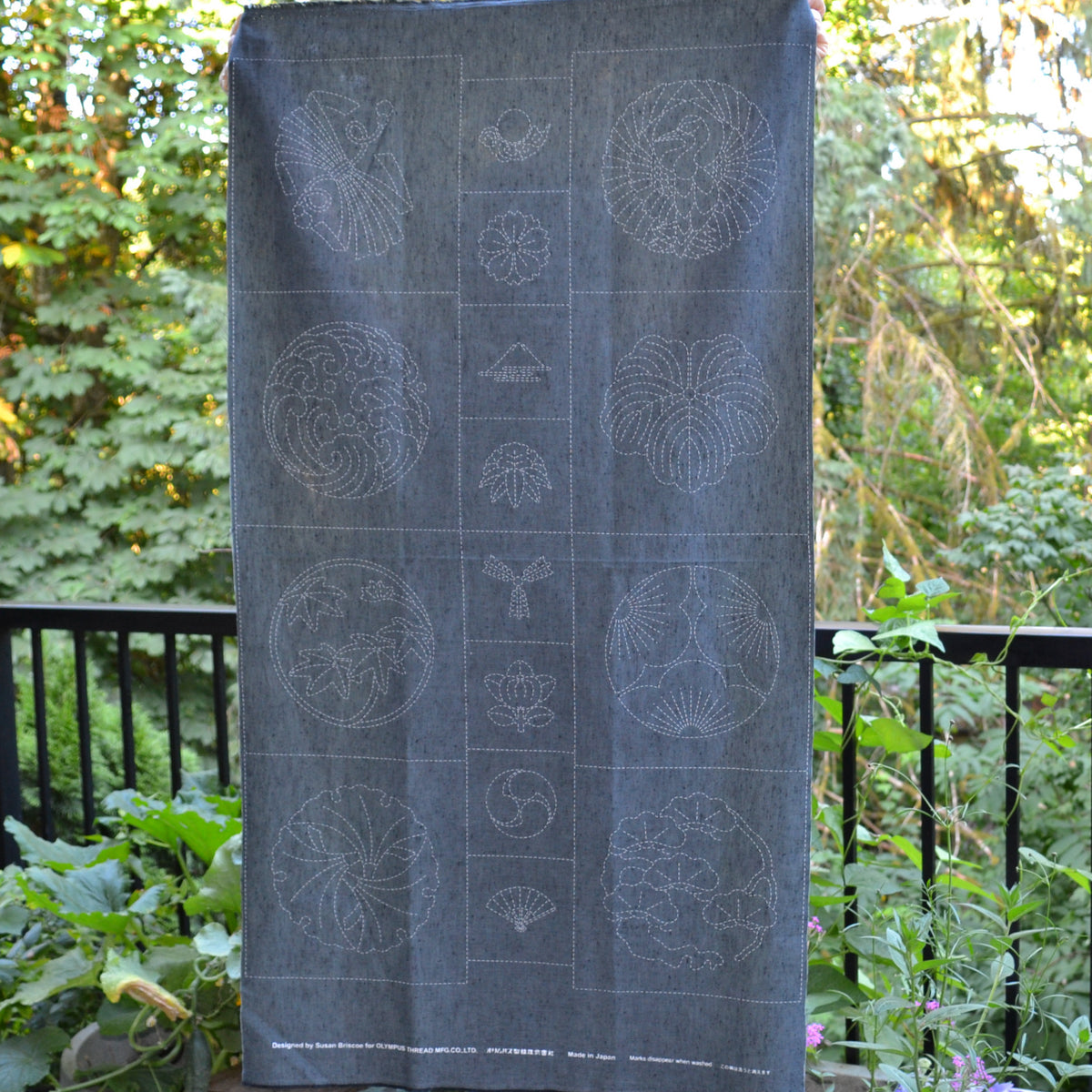 Sashiko Preprinted Panels - A Threaded Needle