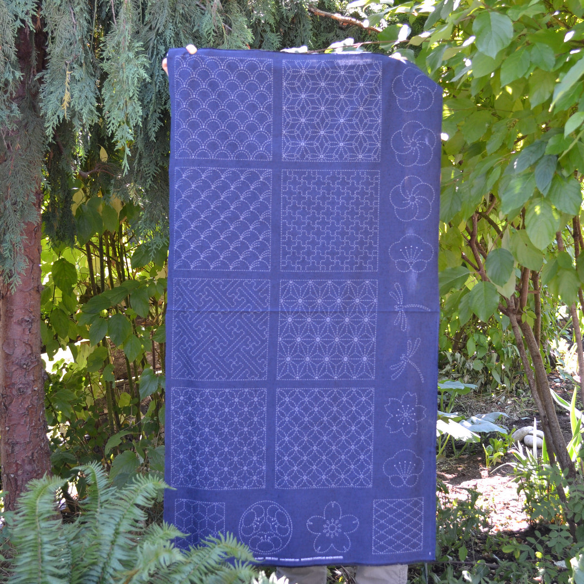 Sashiko Preprinted Panels - A Threaded Needle