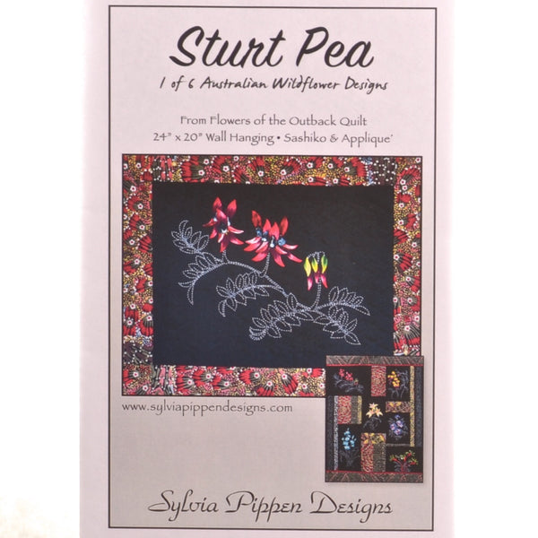 Australian Wildflowers Sturt Pea Pattern - A Threaded Needle